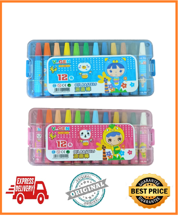 CRAYON / KRAYON / OIL PASTEL 12 WARNA MURAH | Lazada Indonesia