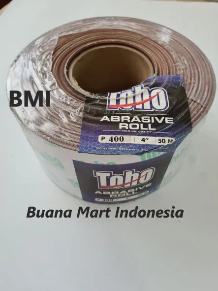 Amplas Roll TOHO No 400 | Amplas Meteran Grit 400 | Amplas Besi ...
