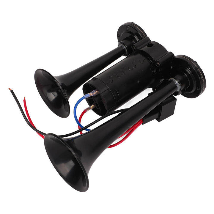 Dual Trumpet Air Horn, Super Loud Electric Air Trumpet Heavy Duty Easy ...