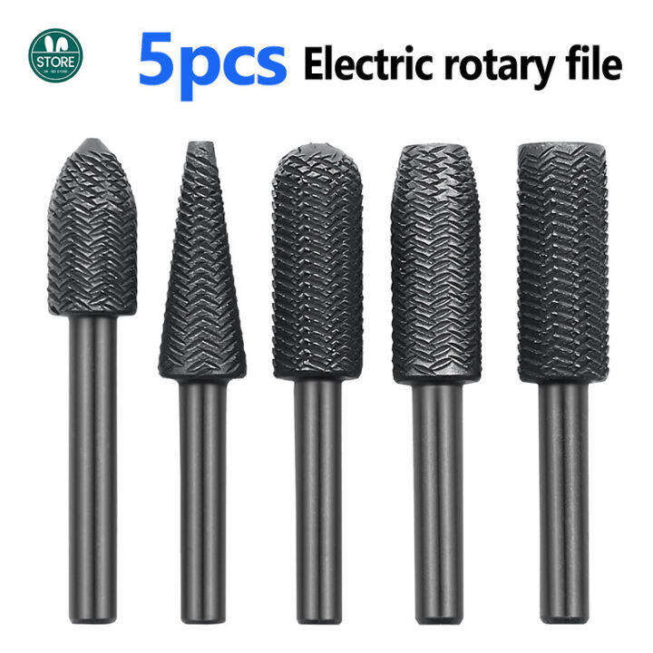 Rotary steel file special-shaped file 5-piece set embossed steel file ...