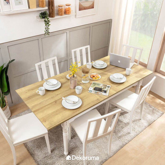 Dekoruma KANOU Meja Makan Extendable - Dining Table | Lazada Indonesia