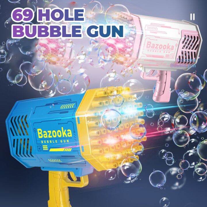 BYJ 69 Hole Bazooka Bubble Gun for Kids Pool Toys Water Toys | Lazada PH