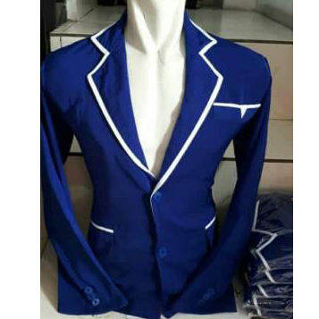 Jas Almamater Almet Sekolah Organisasi Pesantren Kampus Warna Biru ...