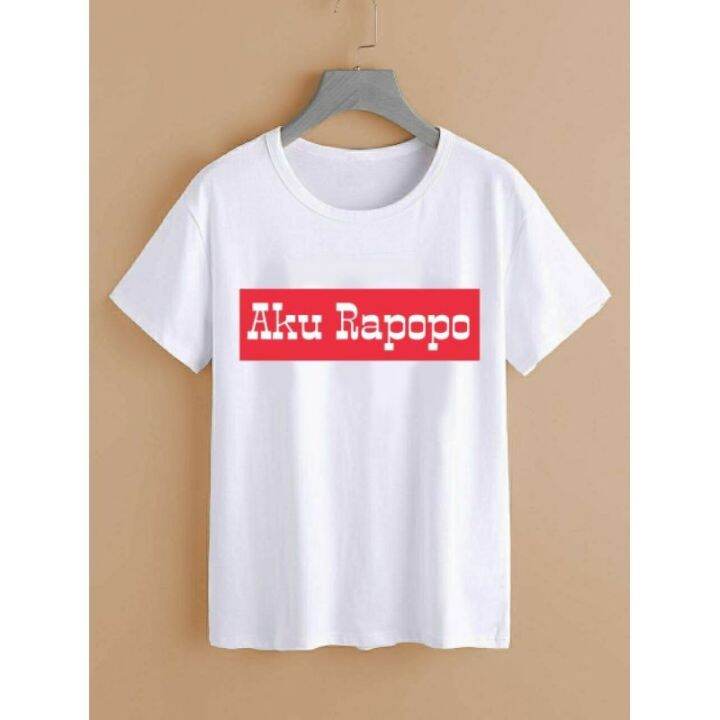 kaos collection kaos kata kata aku rapopo | Lazada Indonesia