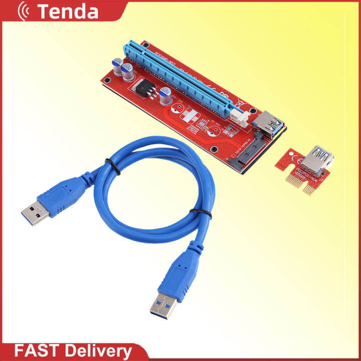 60ซม. USB 3.0 PCI-E Express 1x ถึง16x Extender Riser Card สายไฟ Mining Card Adapter | Lazada.co.th