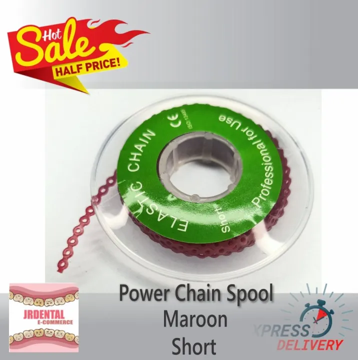 MAROON SHORT ELASTOMERIC / DENTAL POWER CHAIN | Lazada PH