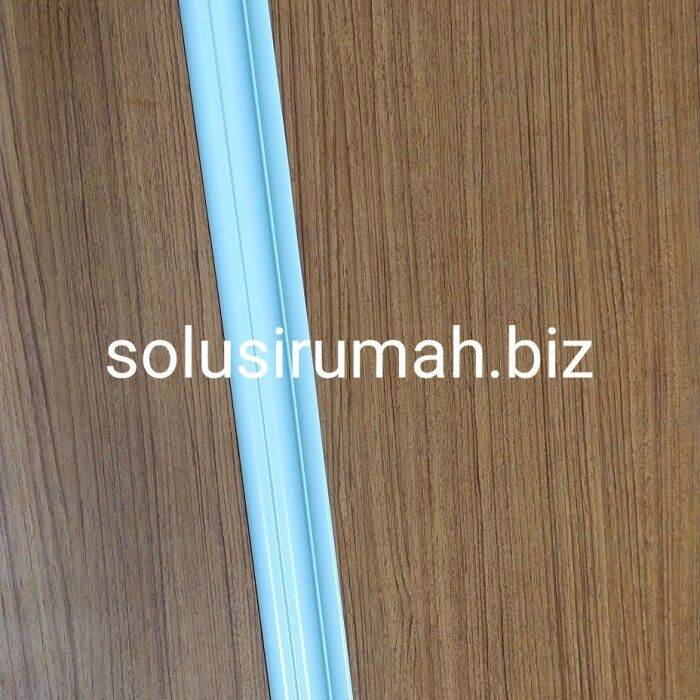 LIST PVC SUDUT PLASTIK PROFIL 30 mm 1m permeter PUTIH WHITE LIS PLAFON ...