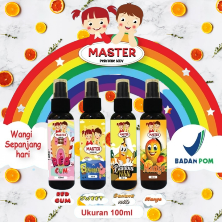 Master Perfume Kidy Parfum anak kids BPOM 100ml-parfum anak sekolah cewek-cowok tahan lama ...