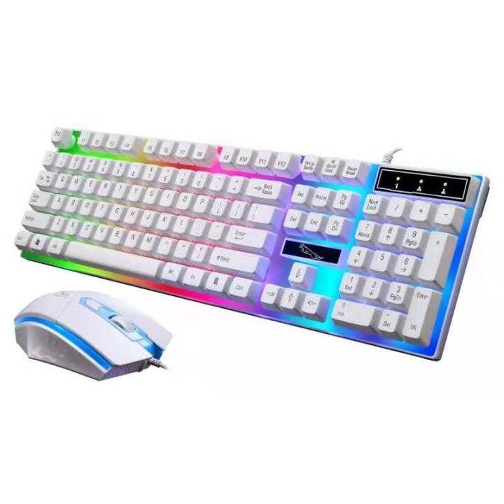 RGB Keyboard and Mouse G21-B Rainbow Backlight Wired Gaming Keyboarda ...