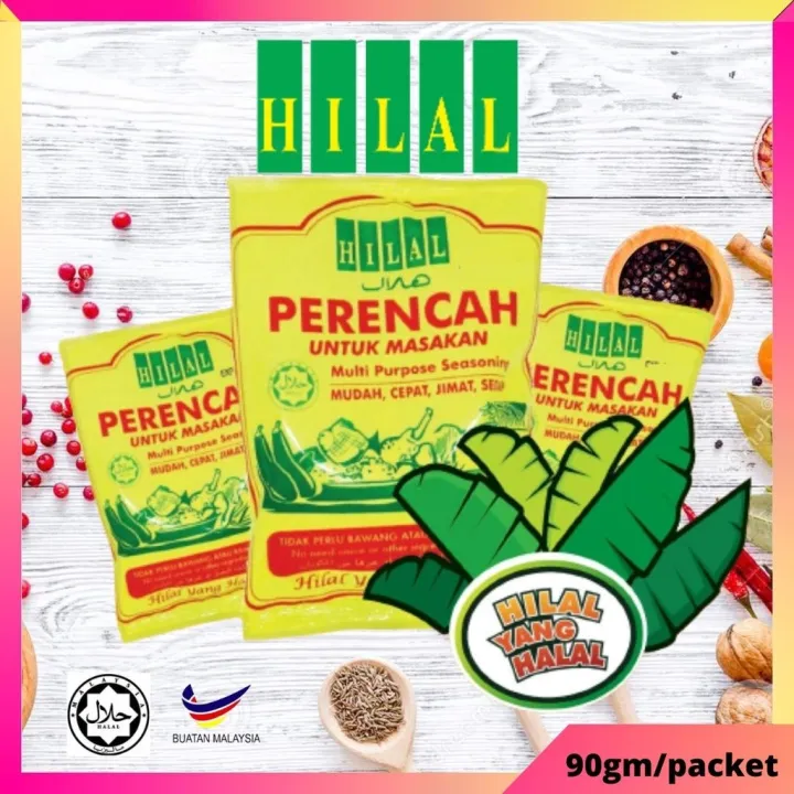 Perencah Hilal Serbuk Perasa Masakan Halal Muslim 90g Instant ...