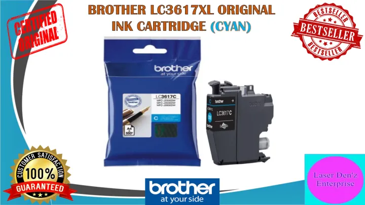 BROTHER LC3617 ORIGINAL INK CARTRIDGE (CYAN) | Lazada PH