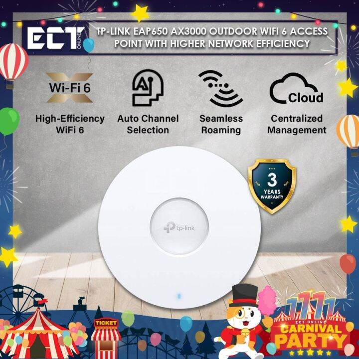 TP-Link EAP670 AX5400 Ceiling Mount Dual Band Wifi 6 Access Point | Lazada