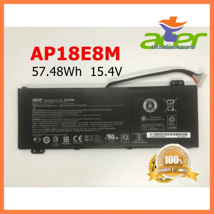 โปรโมชั่นสุดคุ้ม โค้งสุดท้าย ACER แบตเตอรี่ AP18E8M ของแท้ (สำหรับ Aspire 7 A715-74G Nitro 5 ...