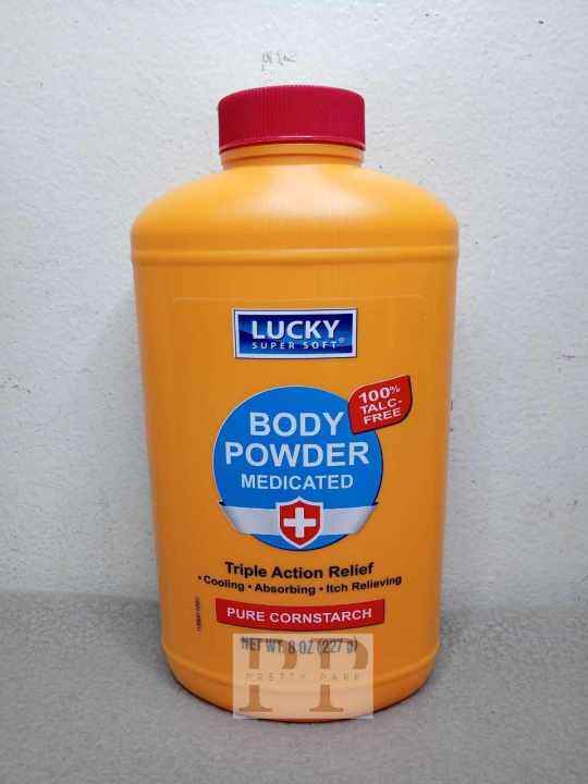 Lucky Medicated Corn Starch Body Powder (227 g) | Lazada PH