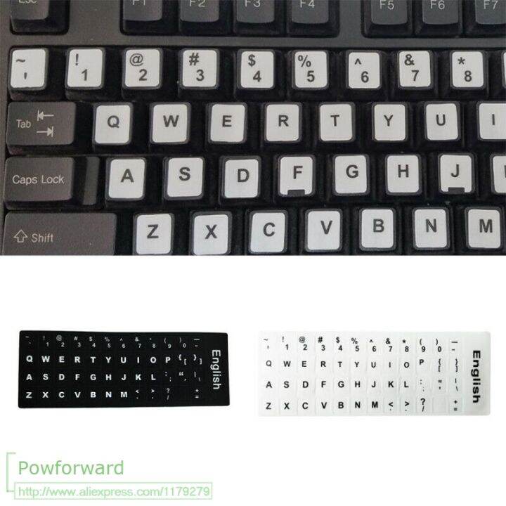 【cw】50pcs Keyboard Film Stickers Letters Alphabet Desktop Scrub Arabic ...