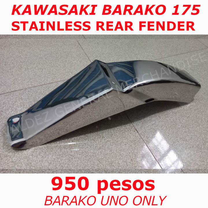 Kawasaki Barako 175, Barako Uno, Barako 1 , Stainless Tapalodo LIKOD ...