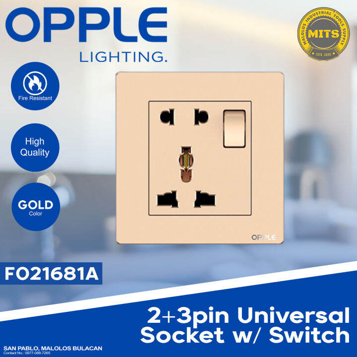 OPPLE HIGH QUALITY GOLD OUTLETS/SOCKETS HEAVY DUTY | Lazada PH