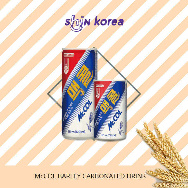 SHIN·KOREA McCol Barley Carbonated Drink (Retro Edition) | Lazada
