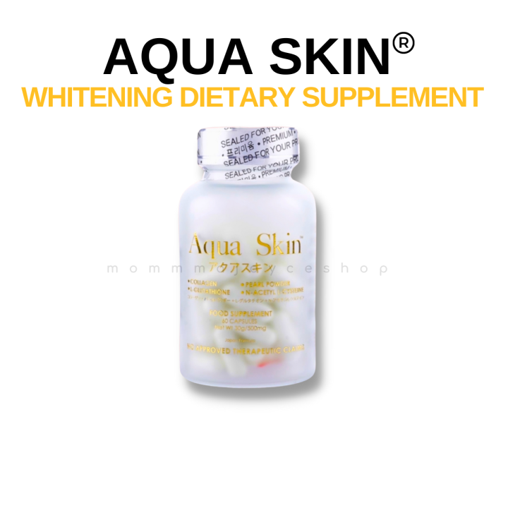 ONHAND 100% Authentic AQUA SKIN GLUTA CAPS whitening glutathione ...