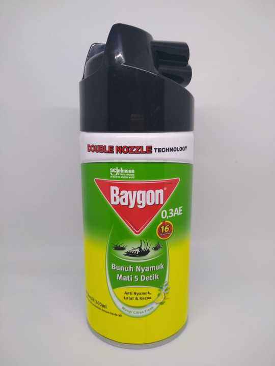 Baygon Citrus Fresh Double Nozzle 200 ml | Lazada Indonesia