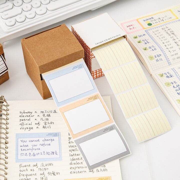 250 Sheets Creative Pull-out Scroll Sticky Notes School Office Tearable ...