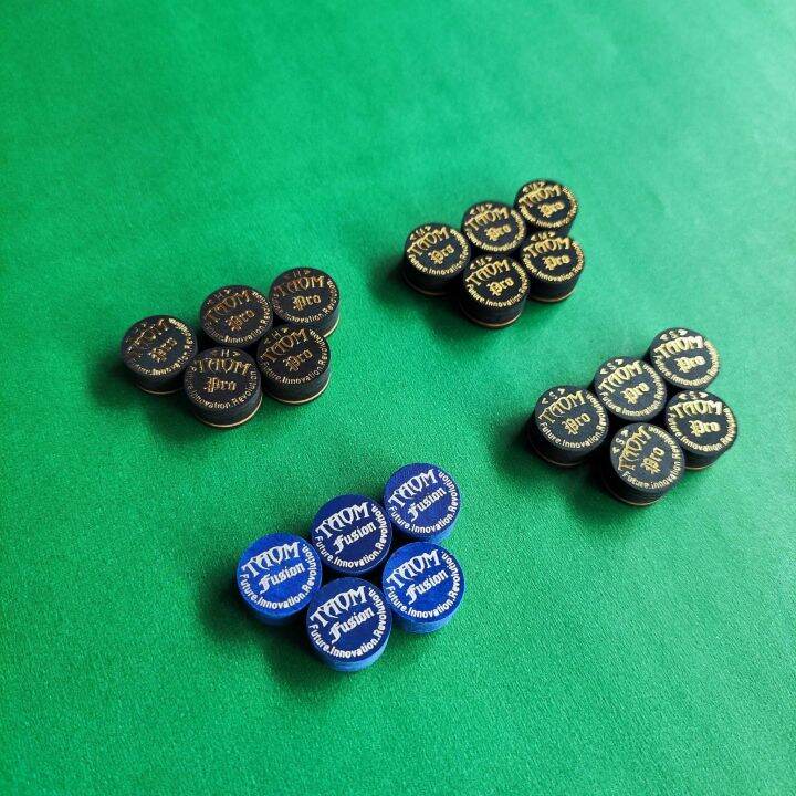 Taom PRO Layered Leather Cue Tips for Pool Cues Billiards Billiard 1pc ...