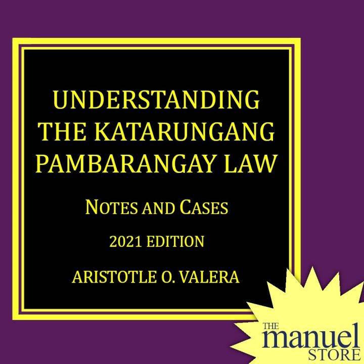Aristotle Valera (2021) KP - Katarungang Pambarangay Law Understanding ...