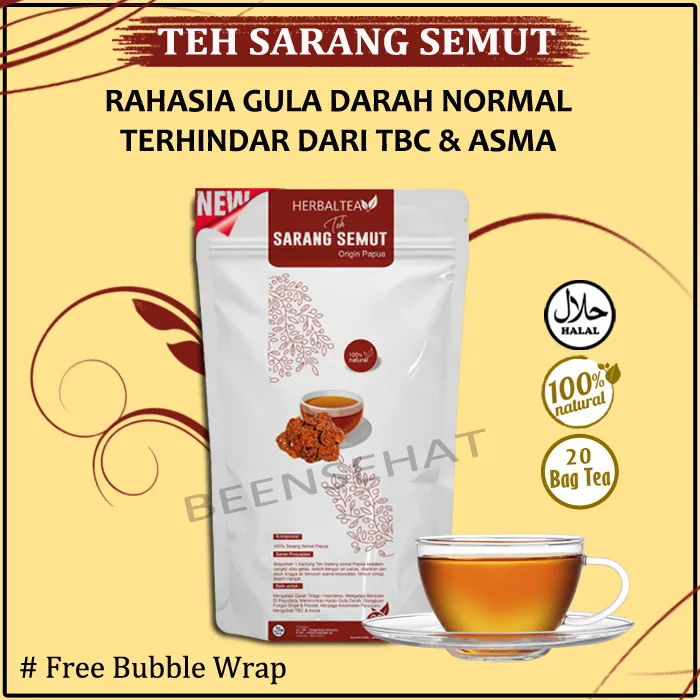 BEENSEHAT HERBAL TEA - TEH SARANG SEMUT ASLI PAPUA OBAT HERBAL ATASI ...