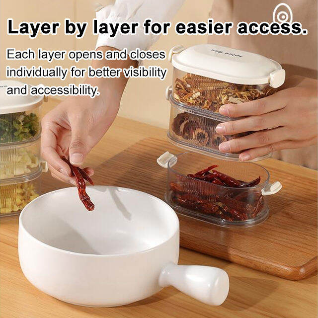 Super-Life HOT Multi-functional Stackable Kitchen Storage Box | Lazada