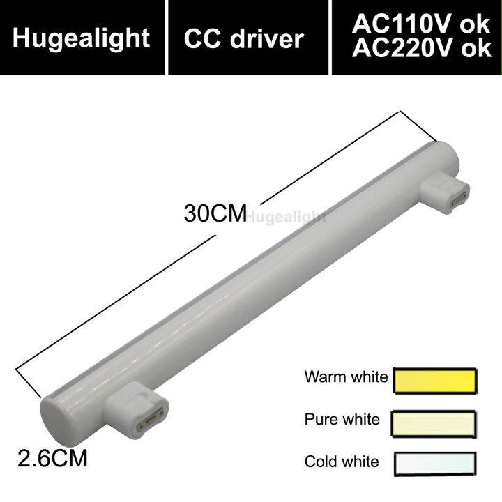 IP44 LED Tube Lamp 30cm 300mm 6W Beam Angle 220° LED Linear Light led mirror light Mirror front ...