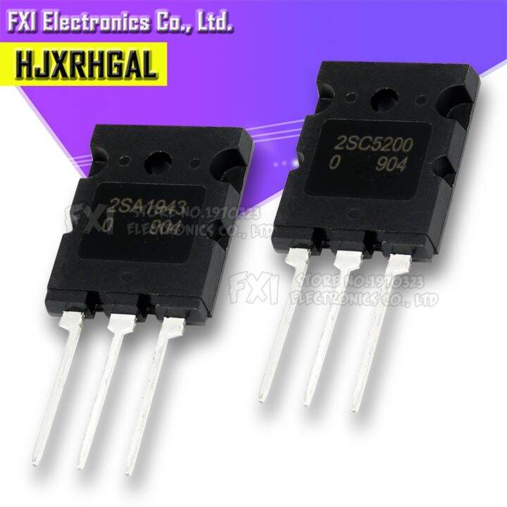 5PCS 2SA1943 2SC5200 2SC3998 TO-3PL TO3PL A1943 C5200 C3998 transistors integrated circuit ...