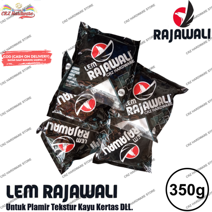 LEM RAJAWALI LEM PUTIH KAYU PLAMIR KERTAS PLAMUR SERBAGUNA | Lazada ...