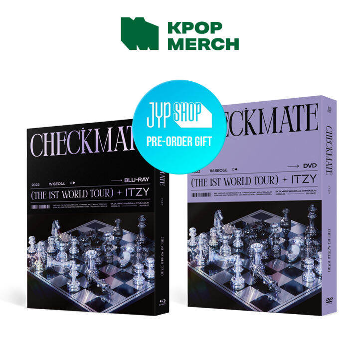 [ +JYP Gift ] ITZY - 2022 THE 1ST WORLD TOUR [ CHECKMATE ] IN SEOUL DVD & BLU-RAY | Lazada.co.th
