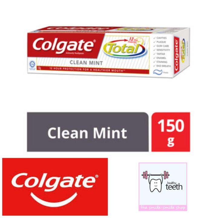 COLGATE Total 12 Hour Protection Fluoride Toothpaste - Cleanmint 150gm ...