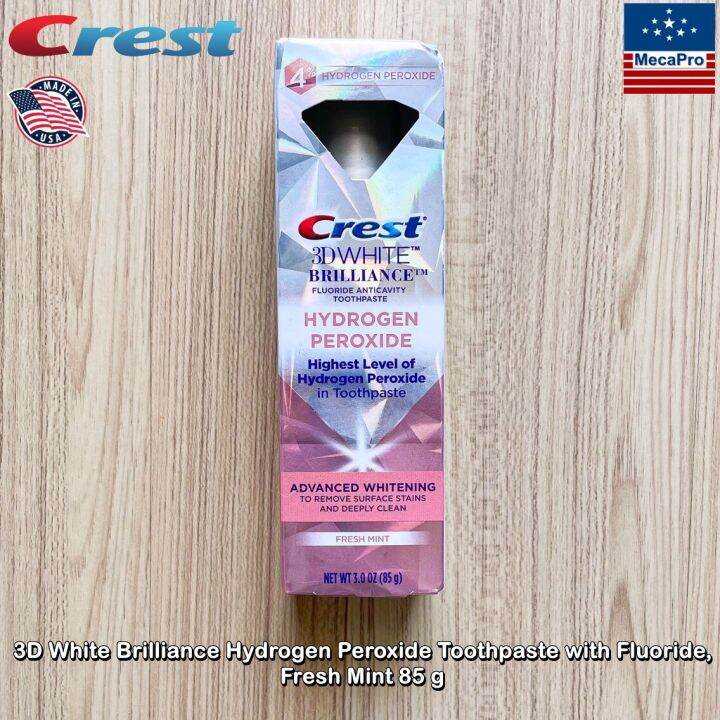 Crest® 3D White Brilliance Hydrogen Peroxide Toothpaste with Fluoride ...