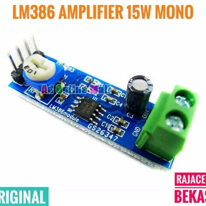 LM386 Power Amplifier Module 5-12V with Volume Control | Lazada Indonesia