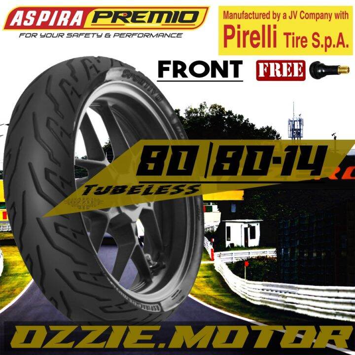 ASPIRA PREMIO SPORTIVO 80 80 - 14 FRONT BAN MOTOR MIO BEAT TUBELESS | Lazada Indonesia