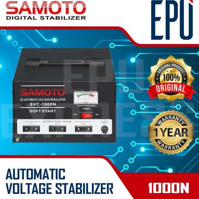 Stabilizer Samoto Stabiliser 1000 Va Stavol Listrik Smt Svc Avr 1000N | Lazada Indonesia
