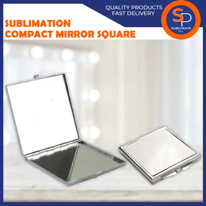 Sublimation Compact Mirror Square [for Sublimation Printing Bussiness] | Lazada PH