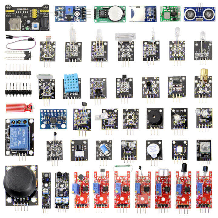 45 in 1 Sensors Modules Starter Kit for arduino, better than 37in1 sensor kit 37 in 1 Sensor Kit ...