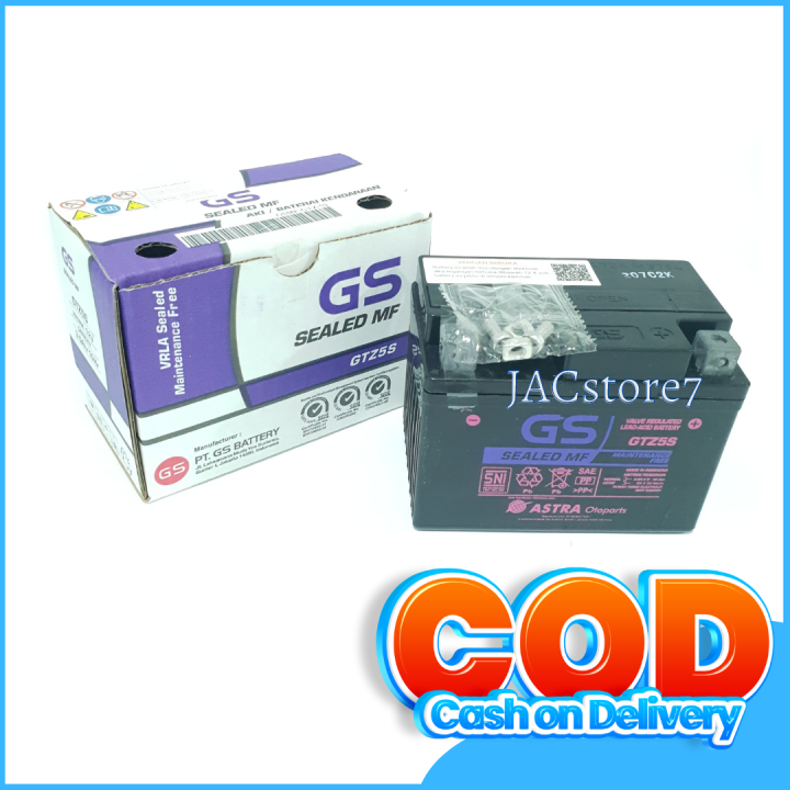 AKI ACCU Kering GS Astra GTZ5S MF Untuk Segala Jenis Motor BEAT MIO VARIO | Lazada Indonesia