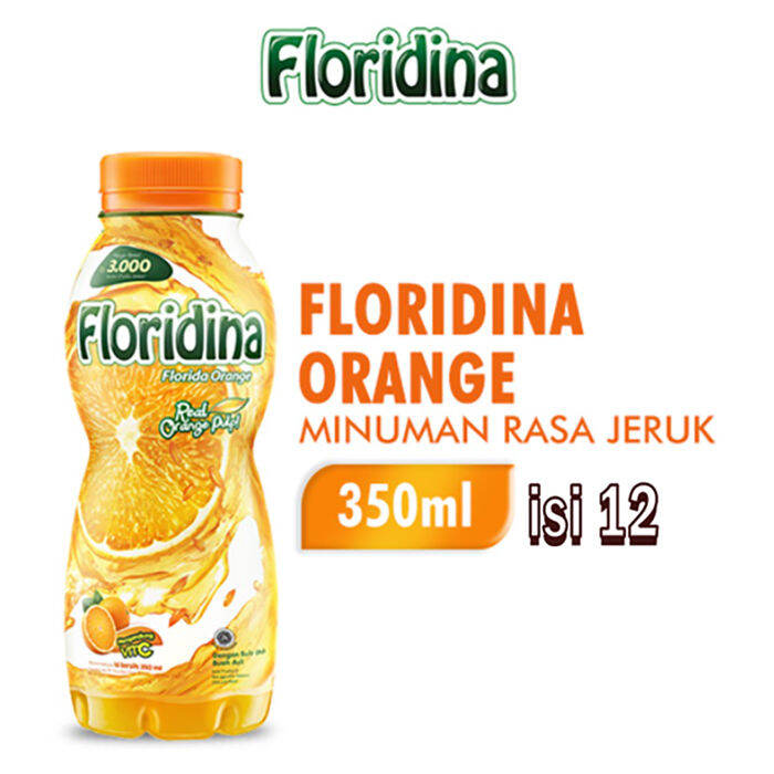 FLORIDINA Orange Minuman Siap Minum Botol 12 X 350ML (1 karton ...