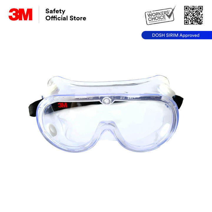 3M 1621AF Safety Goggles Anti-Fog [Clear/ Transparent] PSD_ EYE_ | Lazada