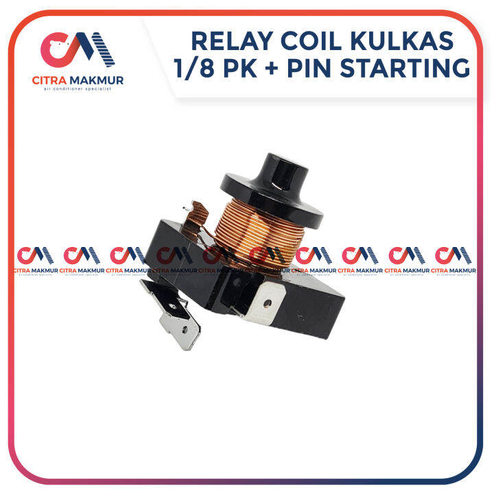 Relay Coil 1/8 pk Kulkas 1 pintu Starting Kapasitor PTC Gulungan Hp ...