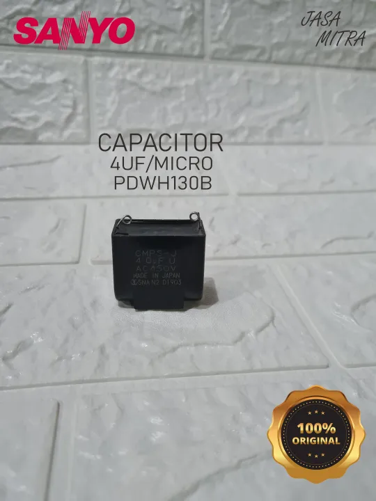 Capacitor 4UF/Micro Original Untuk Pompa Sanyo PDWH130B | Lazada Indonesia