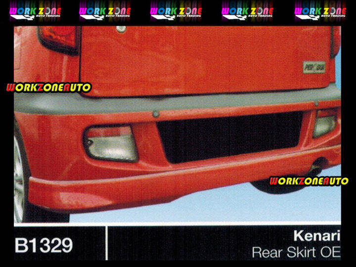B1329 Perodua Kenari Fiber Rear Skirt (Original) OEM Body kit Bodykit ...