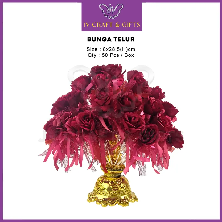 50pcs Bunga Telur Premium | Kahwin Nikah Sanding Majlis Wedding Gift ...