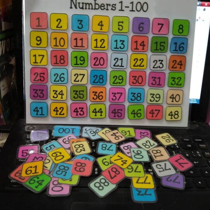 Numbers 1-100 Velcro Sheet | Lazada PH