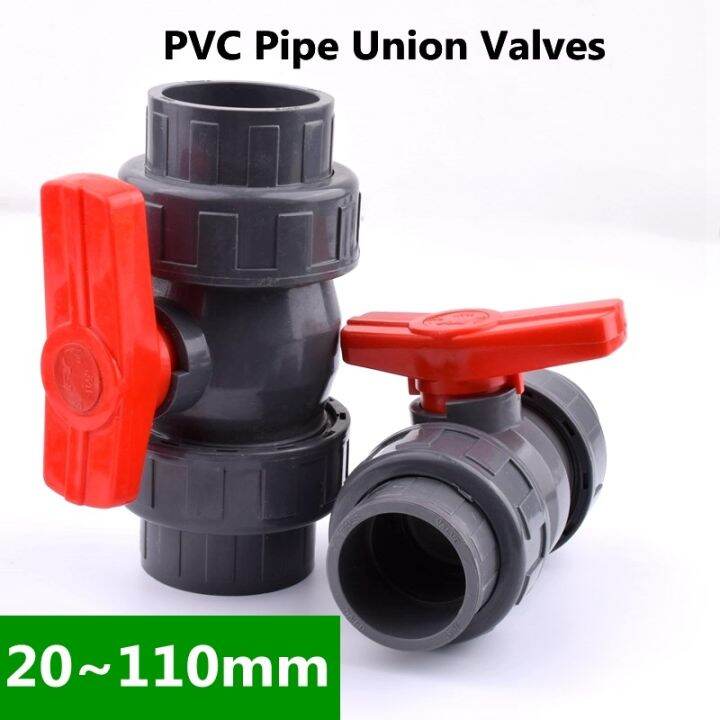 【HOHOT KXHWH 109】 20/25/32/40/5063/75/90/110mm PVC Pipe Union Valves Fittings Ball Valves Garden ...