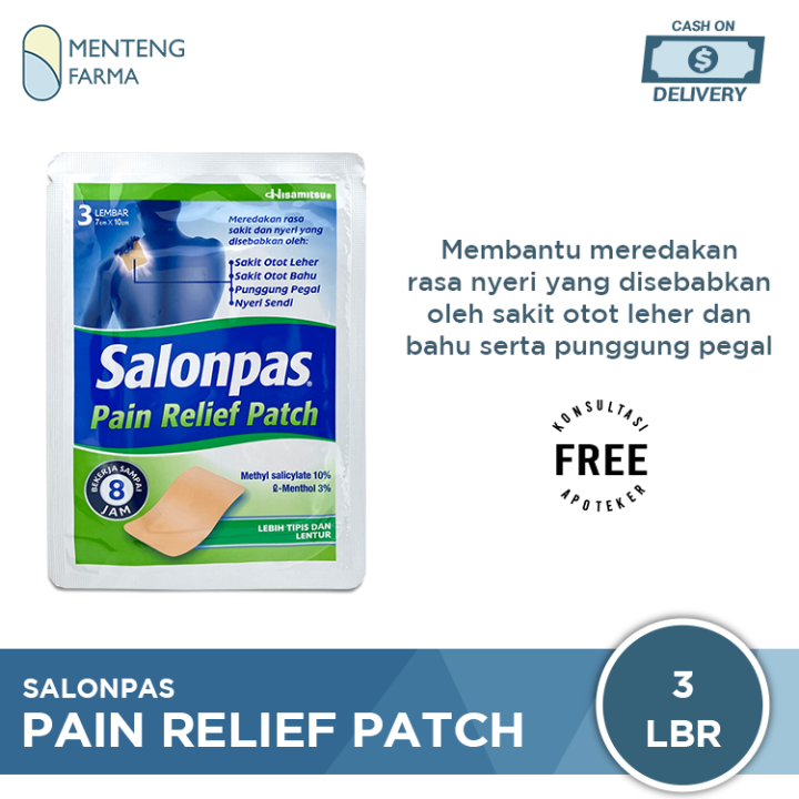 Salonpas Pain Relief Patch 3 Lembar - Koyo Nyeri Otot dan Sendi ...
